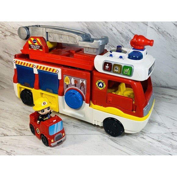 VTech | Toys | Vtech Helping Heroes Fire Station Truck Engine Musical ...